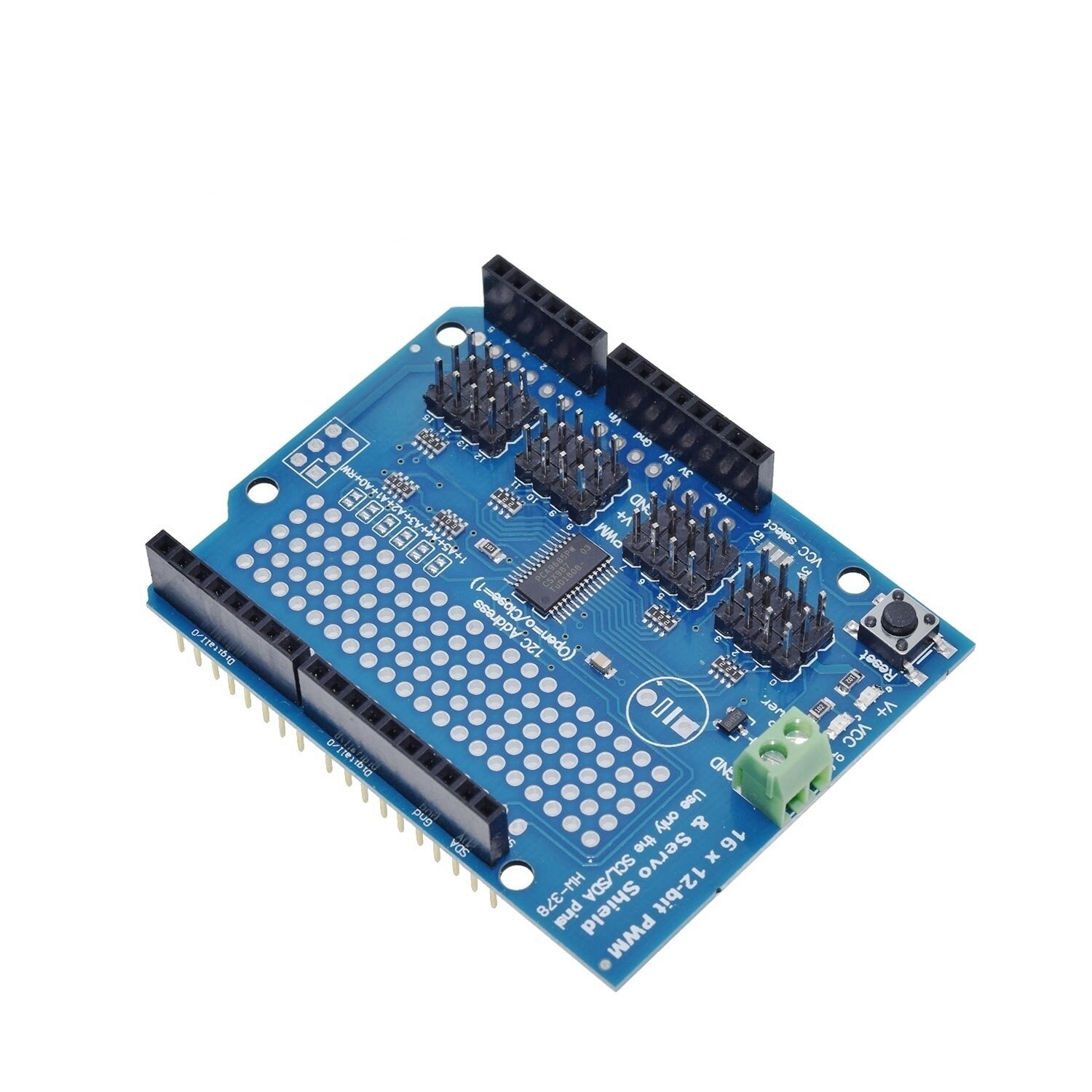 16-Channel 12-Bit PWM / Servo Shield Drive Module - ASK Electronics