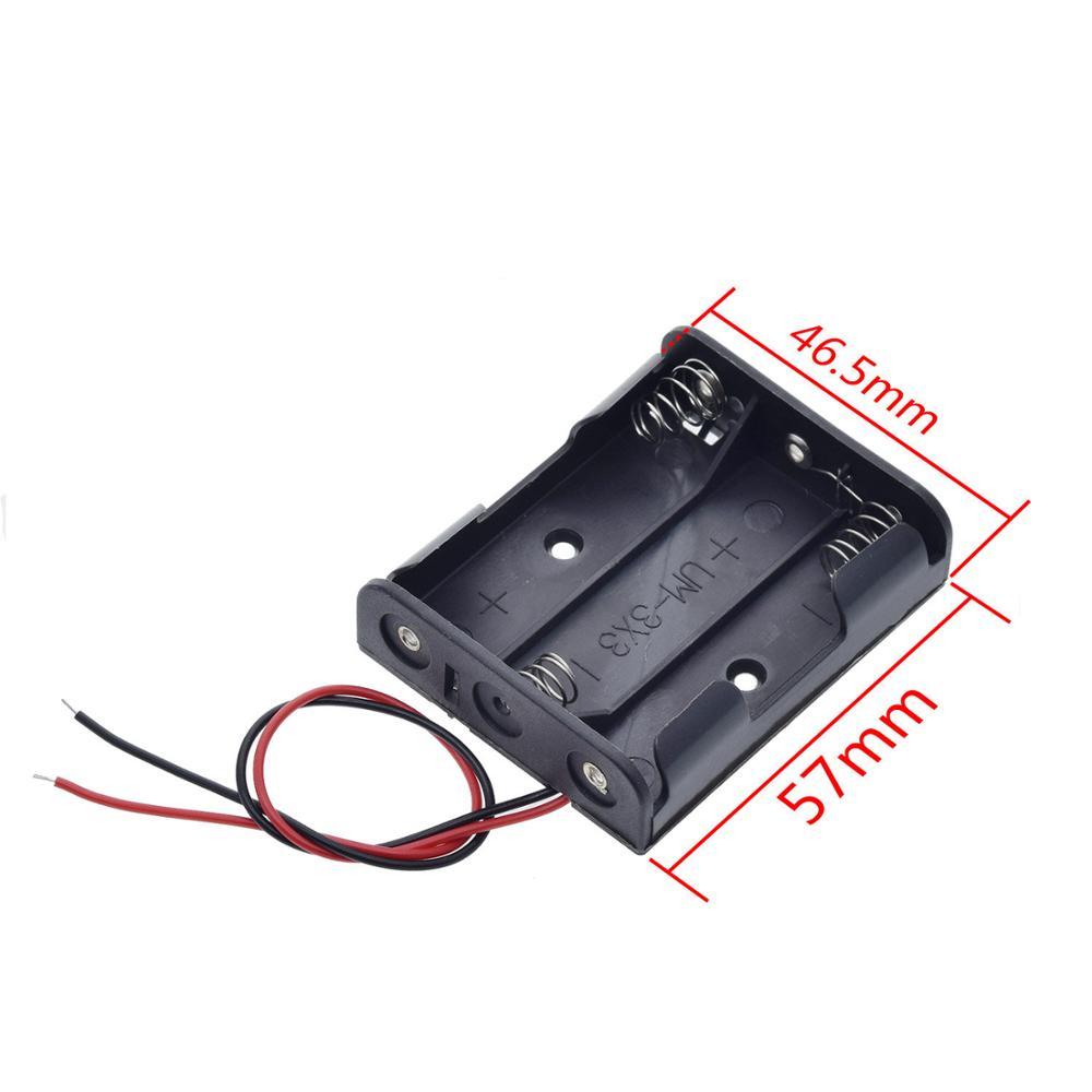 1pc AA Size 5 Battery Storage Box Case Holder Leads With 1 2 3 4 Slots ...
