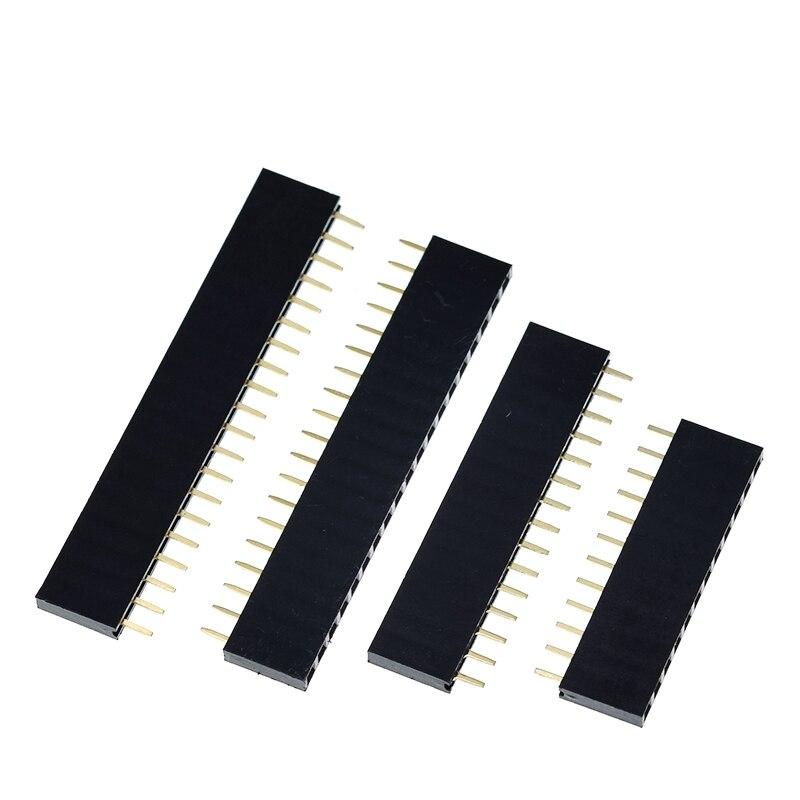 1PC Single Row Pin Female Header Socket Pitch 2.54mm 1*2P 3P 4P 6P 8P ...