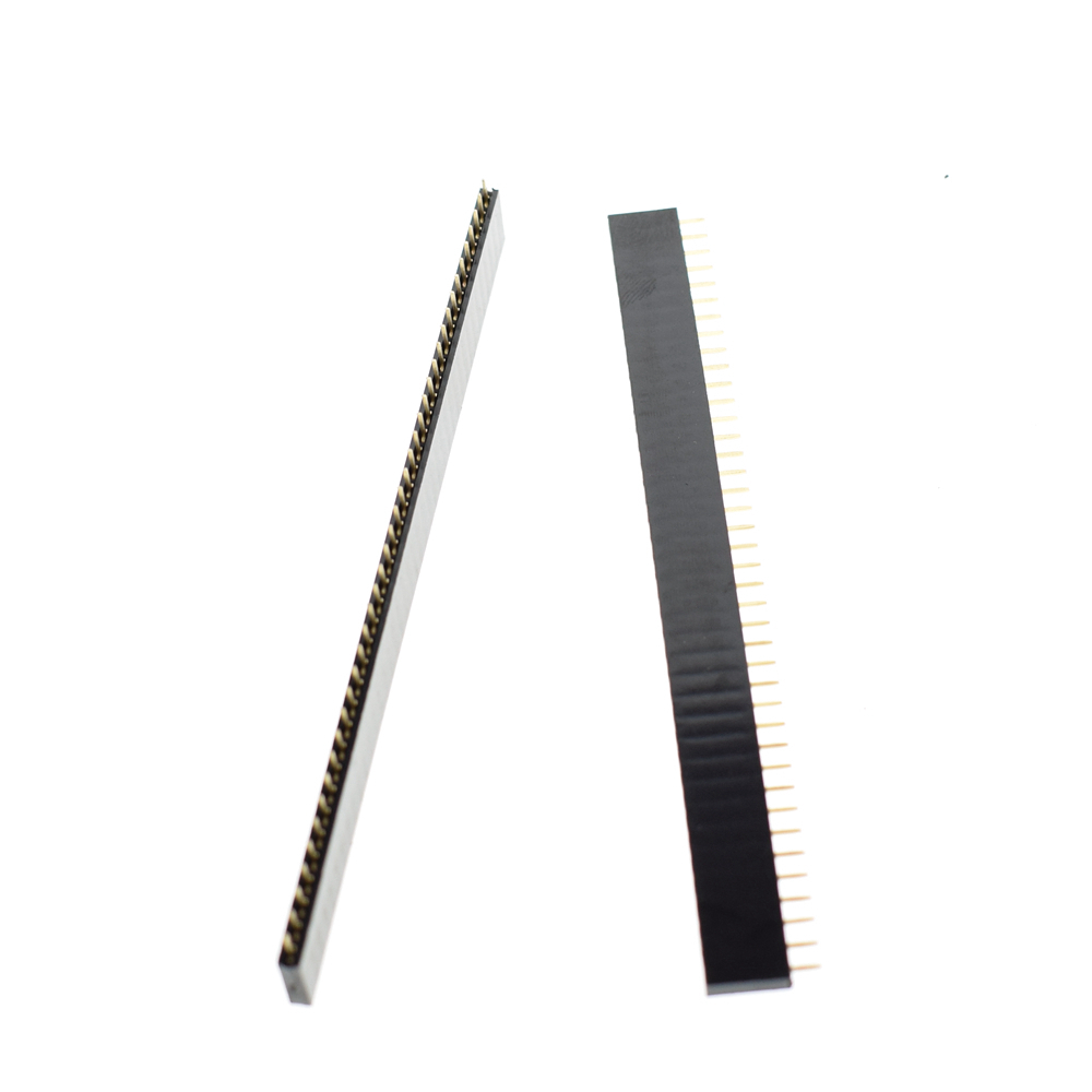 1PCS 2.54mm 40 Pin Stright Female Single Row Pin Header Strip PCB ...