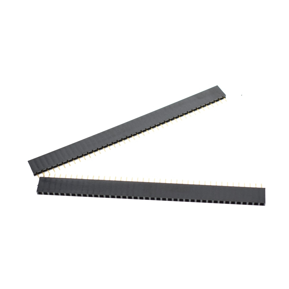 1PCS 2.54mm 40 Pin Stright Female Single Row Pin Header Strip PCB ...