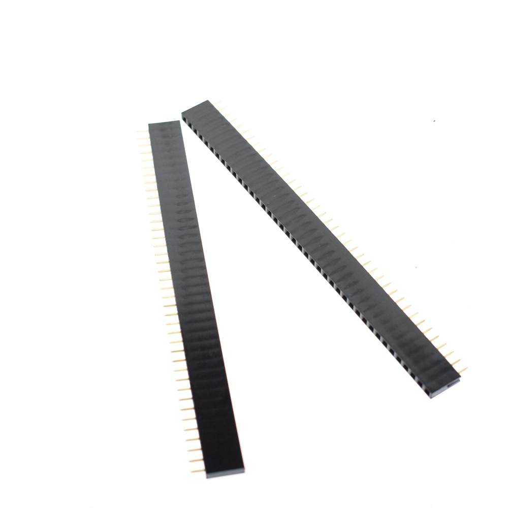 1PCS 2.54mm 40 Pin Stright Female Single Row Pin Header Strip PCB ...