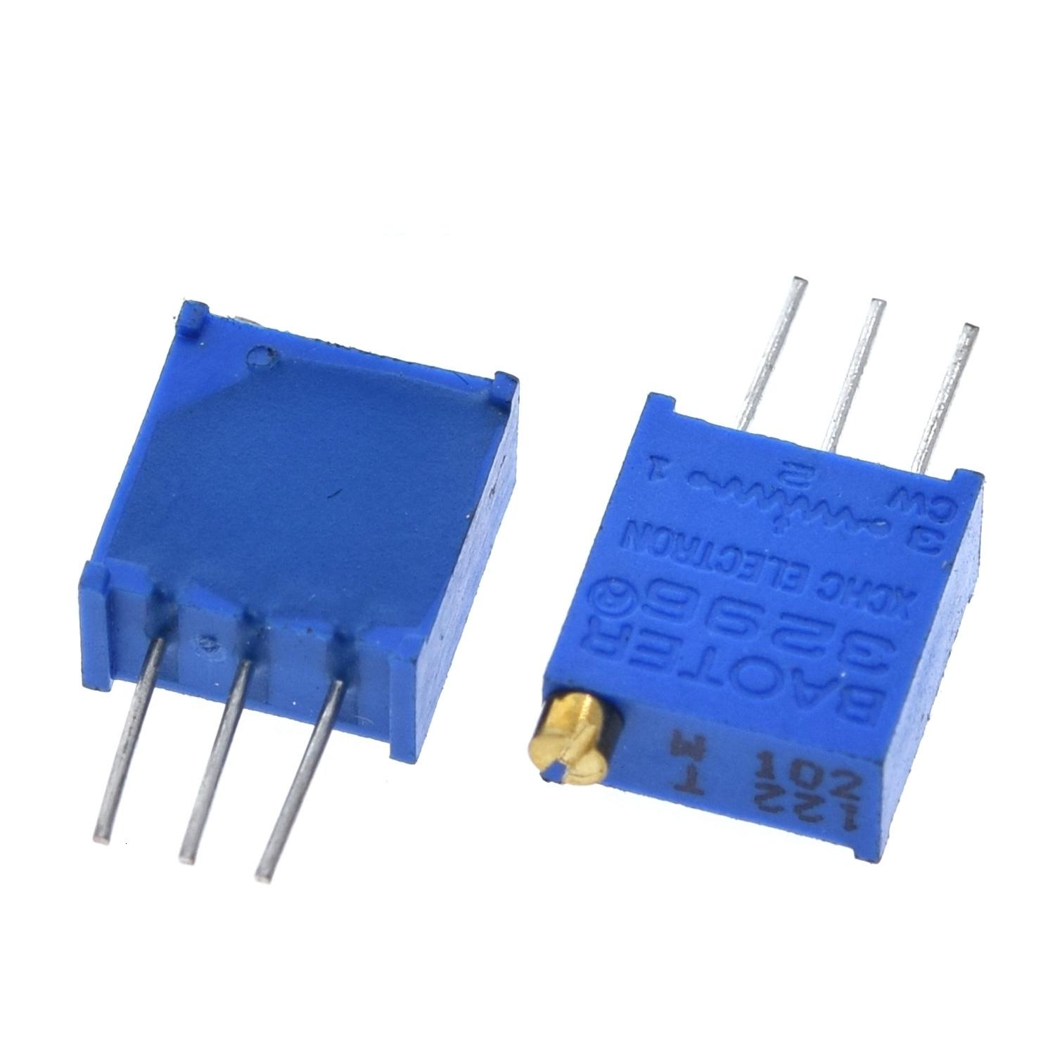 1pcs 3296W 1k 2k 5k 10k 20k 50k 100k 200k 500k 1M 1ohm Trim Pot Trimmer ...