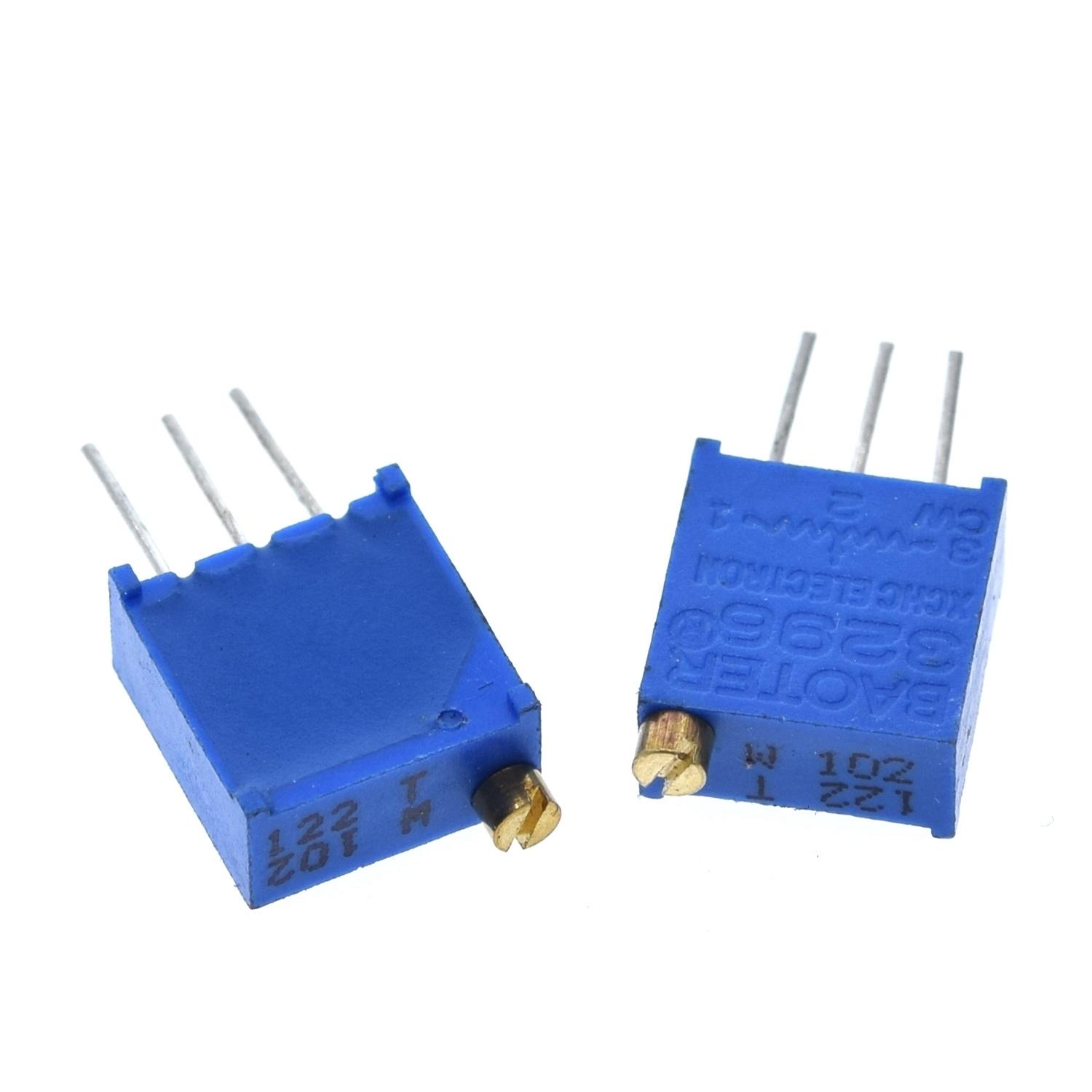 1pcs 3296W 1k 2k 5k 10k 20k 50k 100k 200k 500k 1M 1ohm Trim Pot Trimmer ...