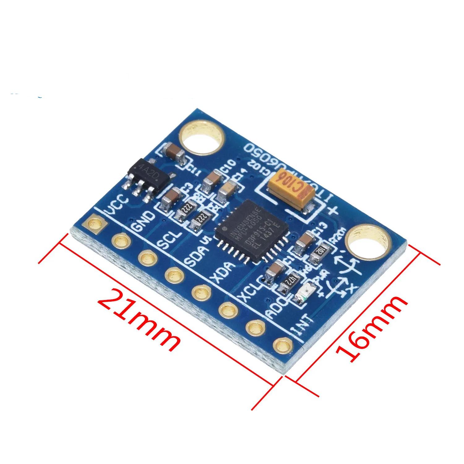 1Set IIC I2C GY-521 MPU-6050 MPU6050 3 Axis Analog Gyroscope Sensors ...