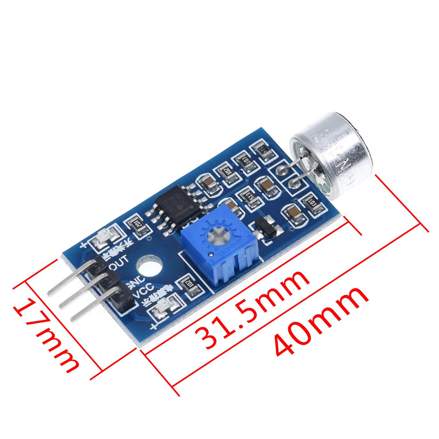 ky - 037 3pin Voice Sound Detection Sensor Module Intelligent Smart Vehicle Robot Helicopter ...