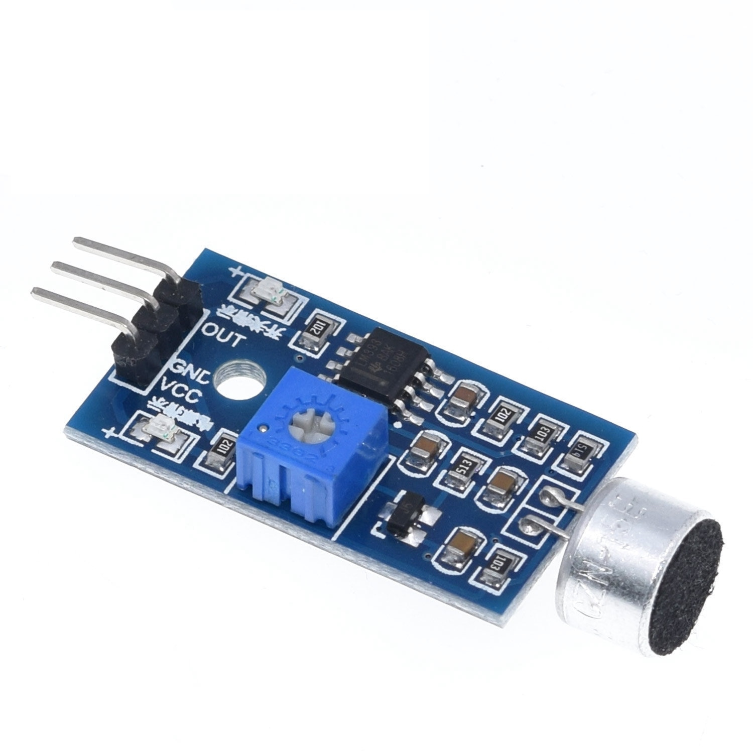 Ky 037 3pin Voice Sound Detection Sensor Module Intelligent Smart Vehicle Robot Helicopter