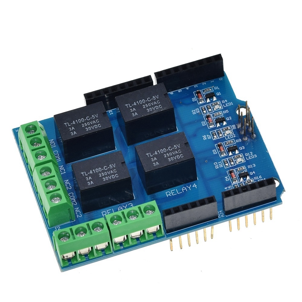 4 channel 5v relay shield module, Four channel relay control board relay expansion board for ...