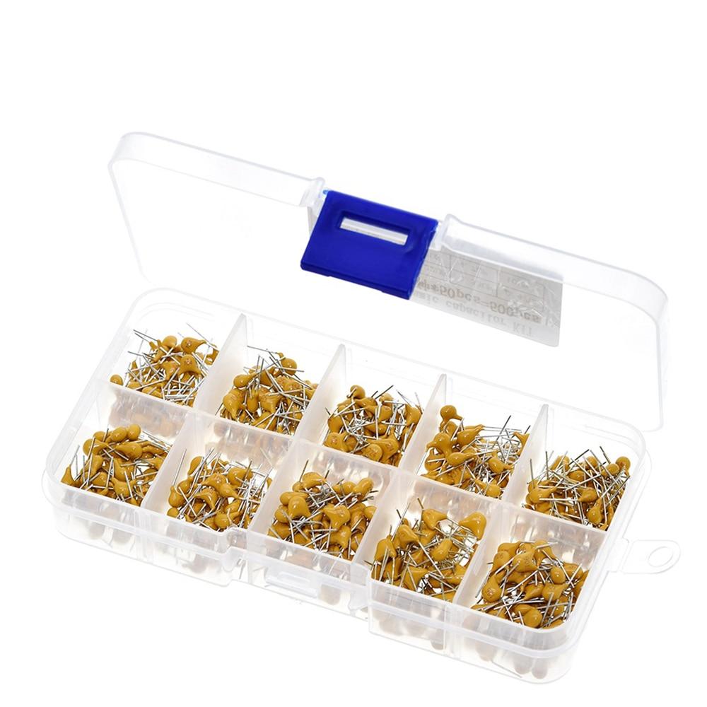 500pcs/lot 10Values*50pcs 0.1uF-10uF(104~106) 50V Multilayer Ceramic ...
