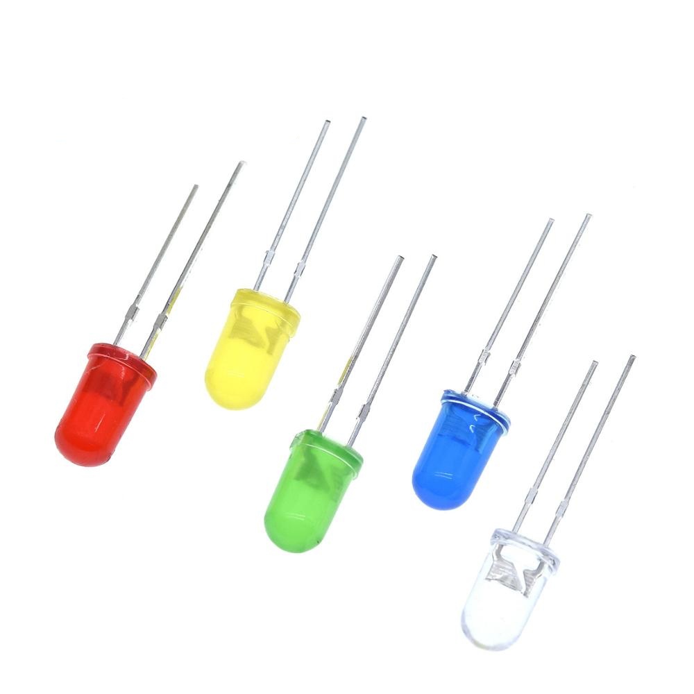 5mm led white/blue/red/yellow/green light bulbs / 5MM White Colour LED ...