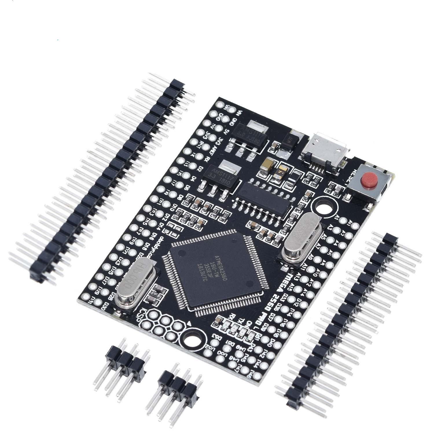 Arduino Mega 2560 PRO MINI 5V (Embed) CH340G ATmega2560-16AU with male ...