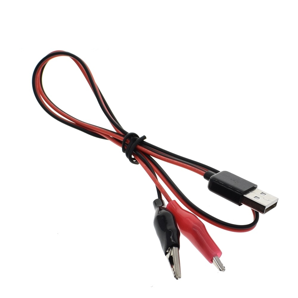 Copper Alligator Clips with Wire Male USB Connector Test Leads ...