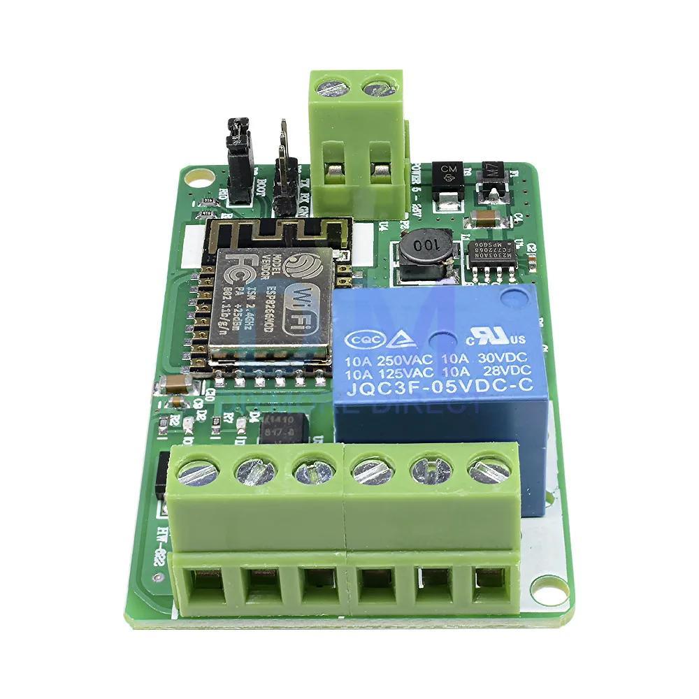 DC 7V-30V WiFi Relay Module Wireless Switch 10A 220V ESP8266 ESP-12F WIFI Delay Relay Remote ...