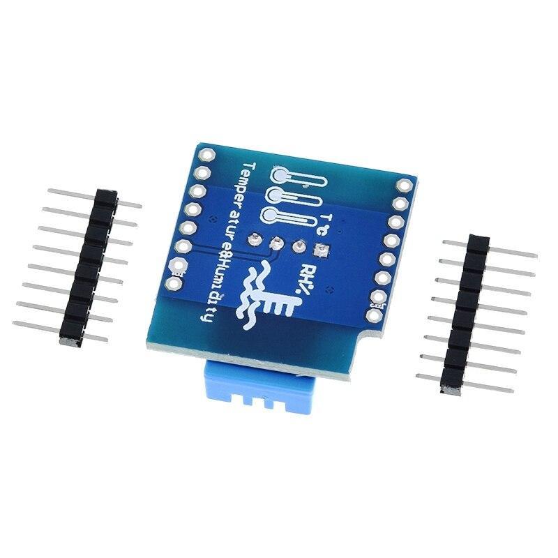 Dht Shield For Wemos D1 Mini Esp32 Mini Dht11 Single Bus Digital Temperature And Humidity Sensor