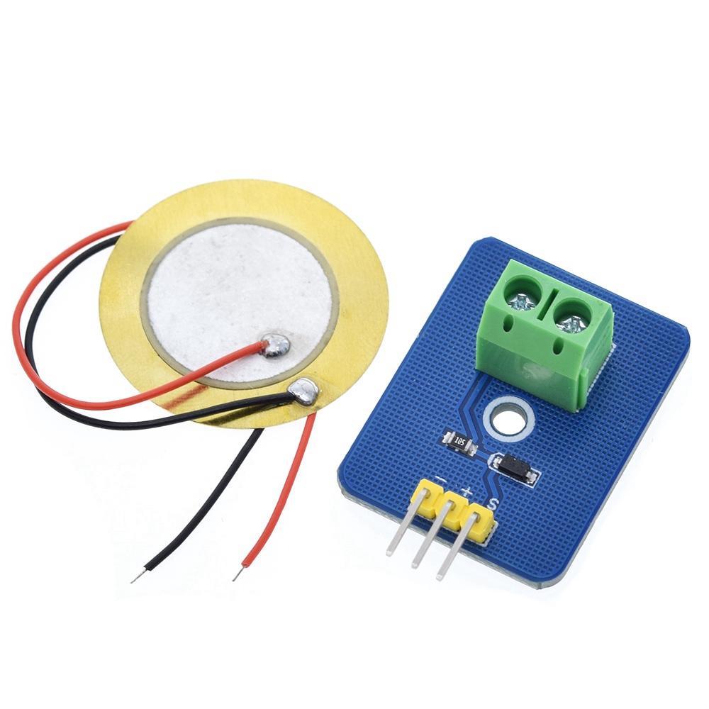 DIY KIT 3.3V/5V Ceramic Piezo Vibration Sensor Module Analog Controller ...