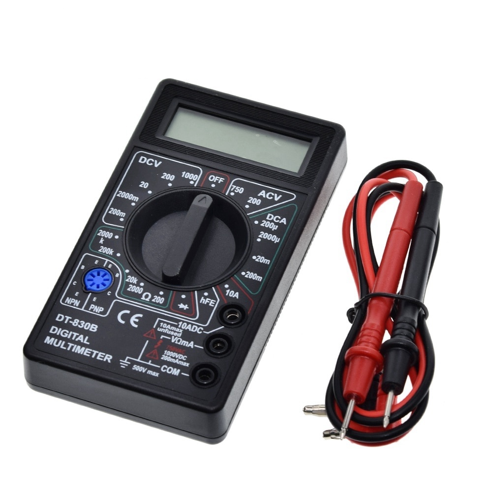 DT830B Digital Multimeter AC/DC LCD Digital Multimeter 750/1000V ...