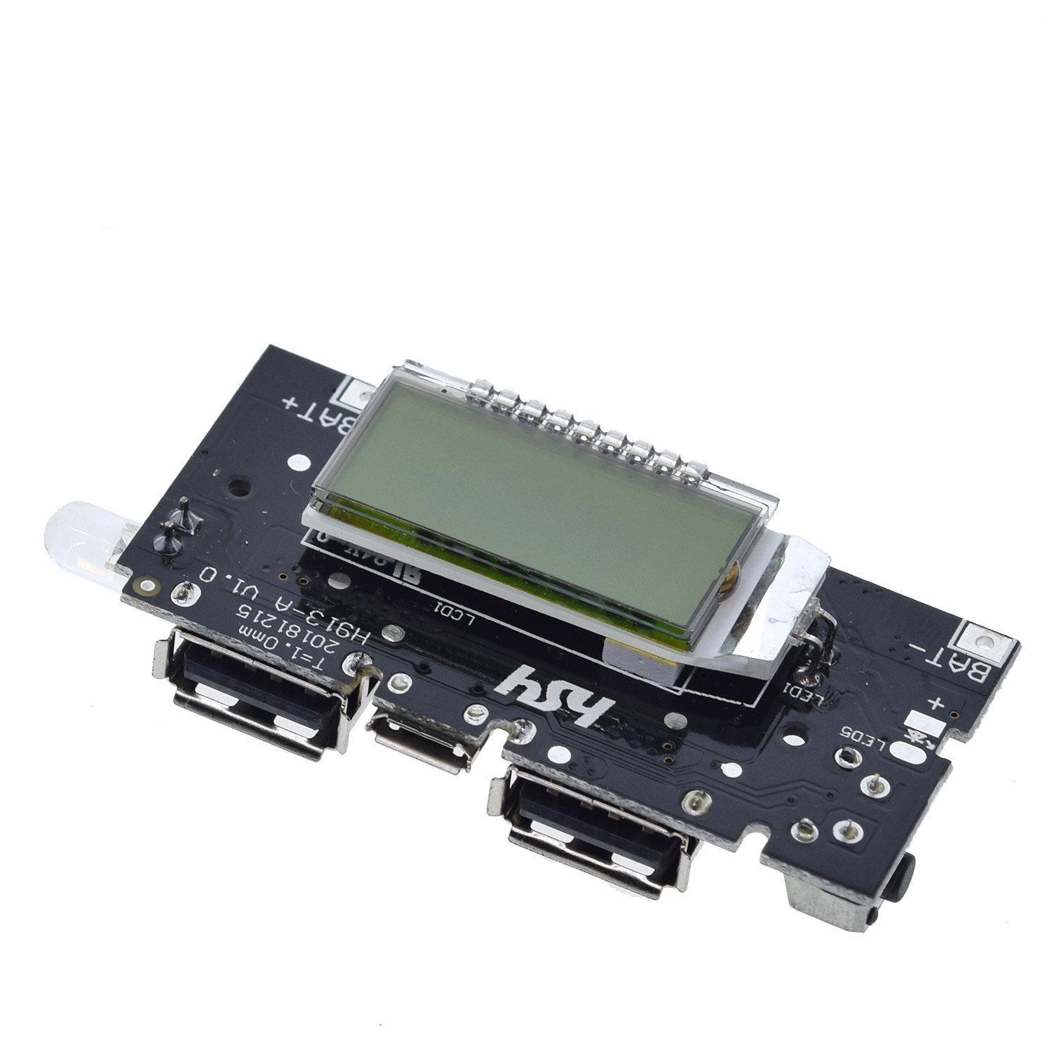 Dual USB 18650 Battery Charger PCB Power Module 5V 1A 2.1A Mobile Power ...