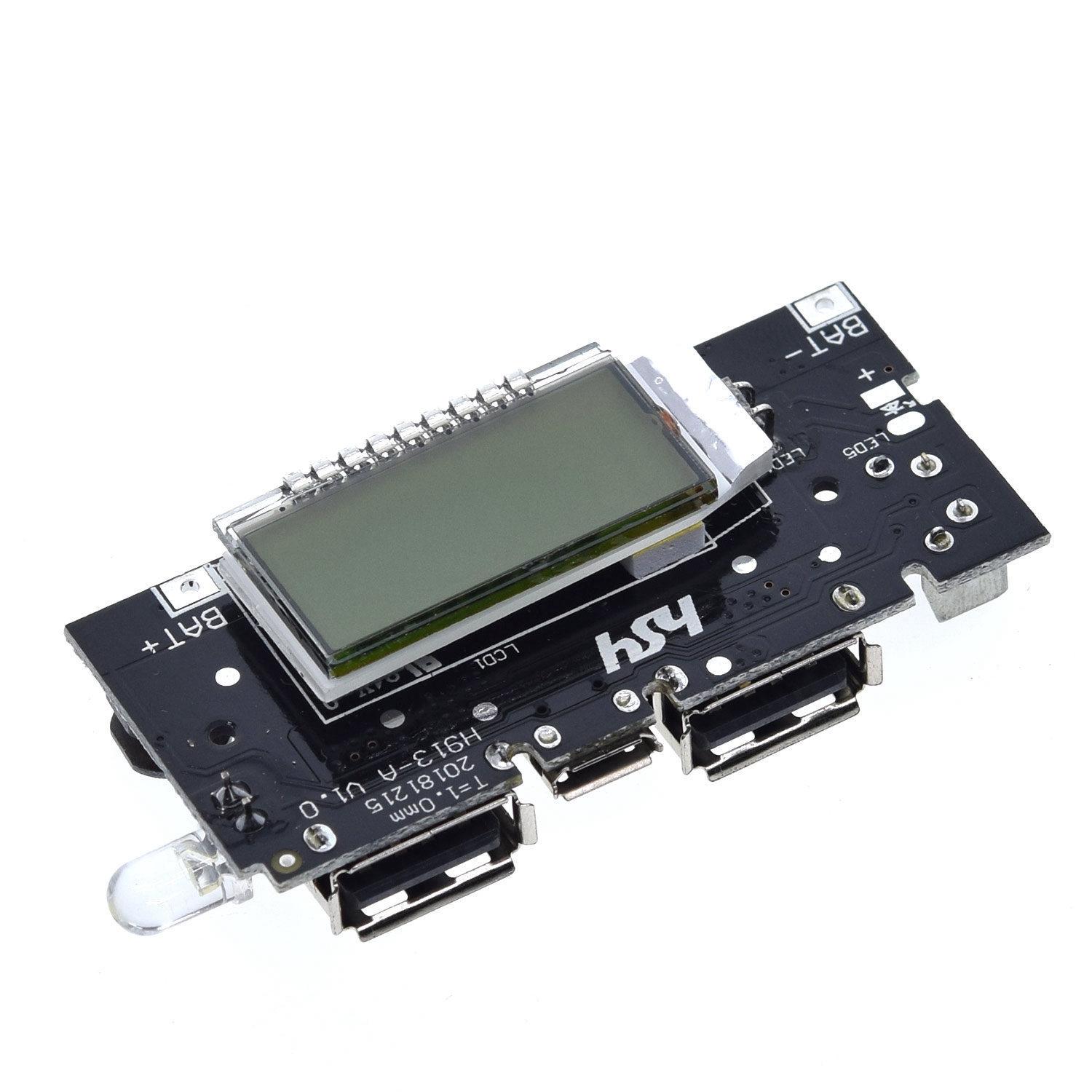 Dual USB 18650 Battery Charger PCB Power Module 5V 1A 2.1A Mobile Power ...