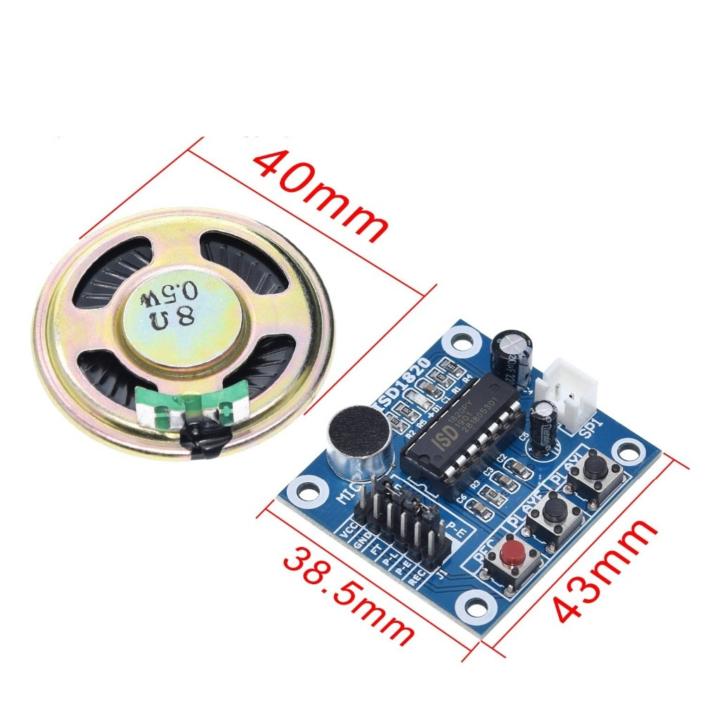 ISD1820 recording module voice module the voice board telediphone ...