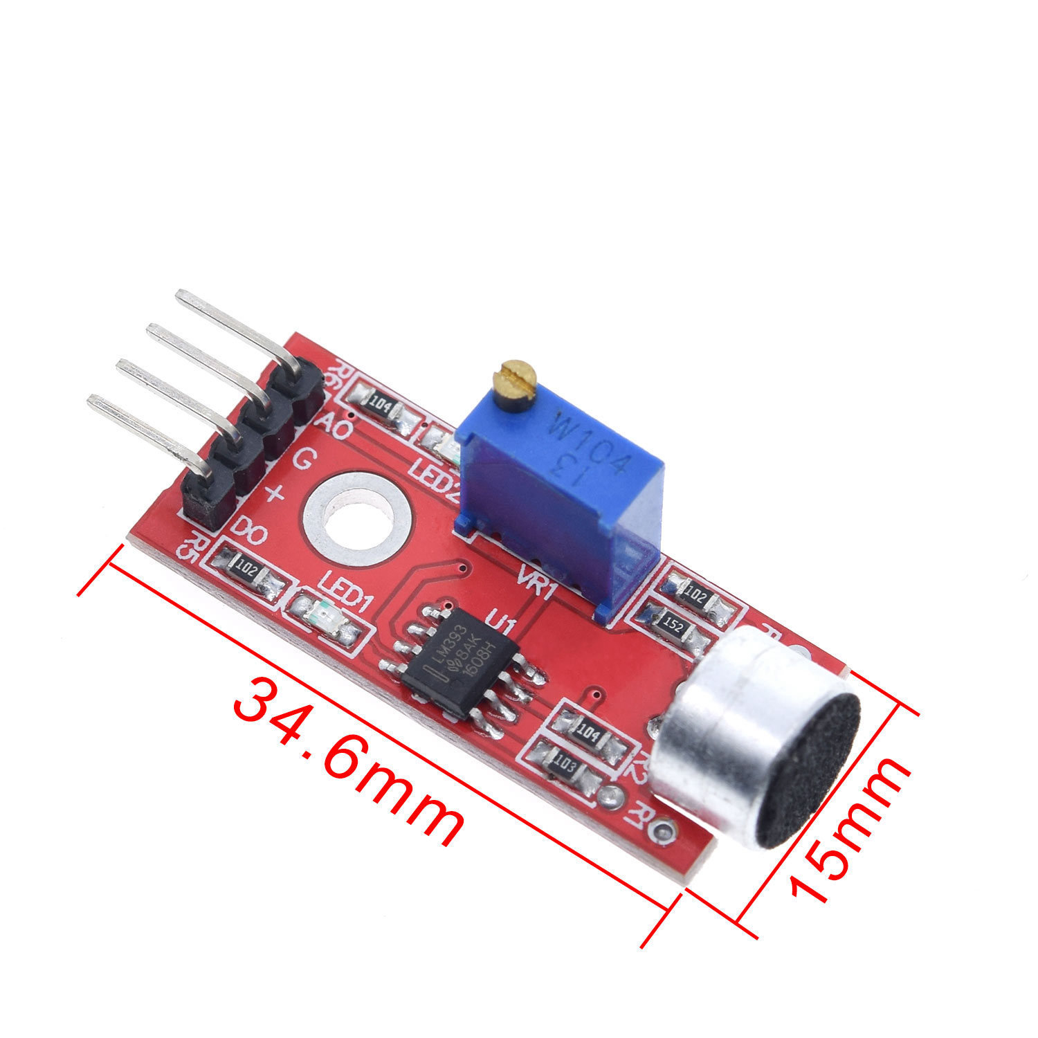 KY-037 High Sensitivity Sound Microphone Sensor Detection Module For ...