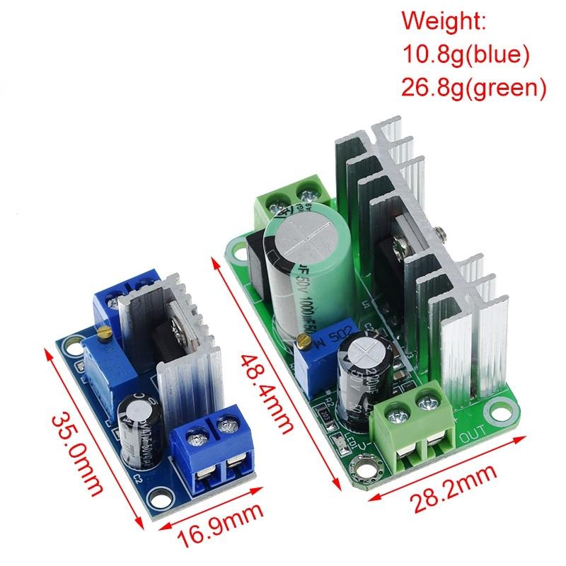 LM317T DC-DC Adjustable Converter Buck Step Down Circuit Board Module Linear Regulator Power ...