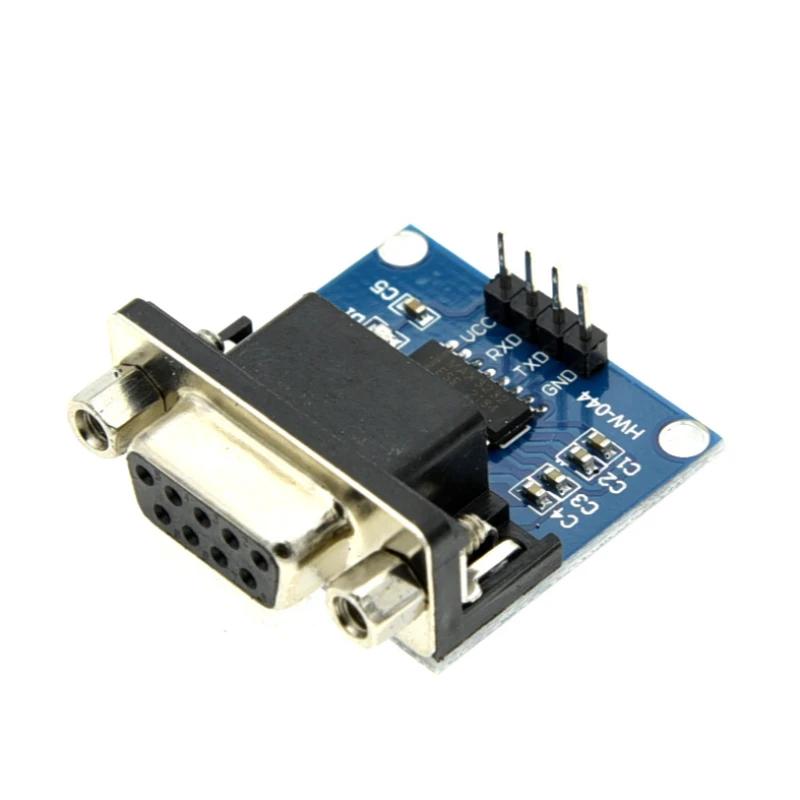 MAX3232 RS232 to TTL Serial Port Converter Module Female DB9 Connector MAX232 Flashing Board For ...