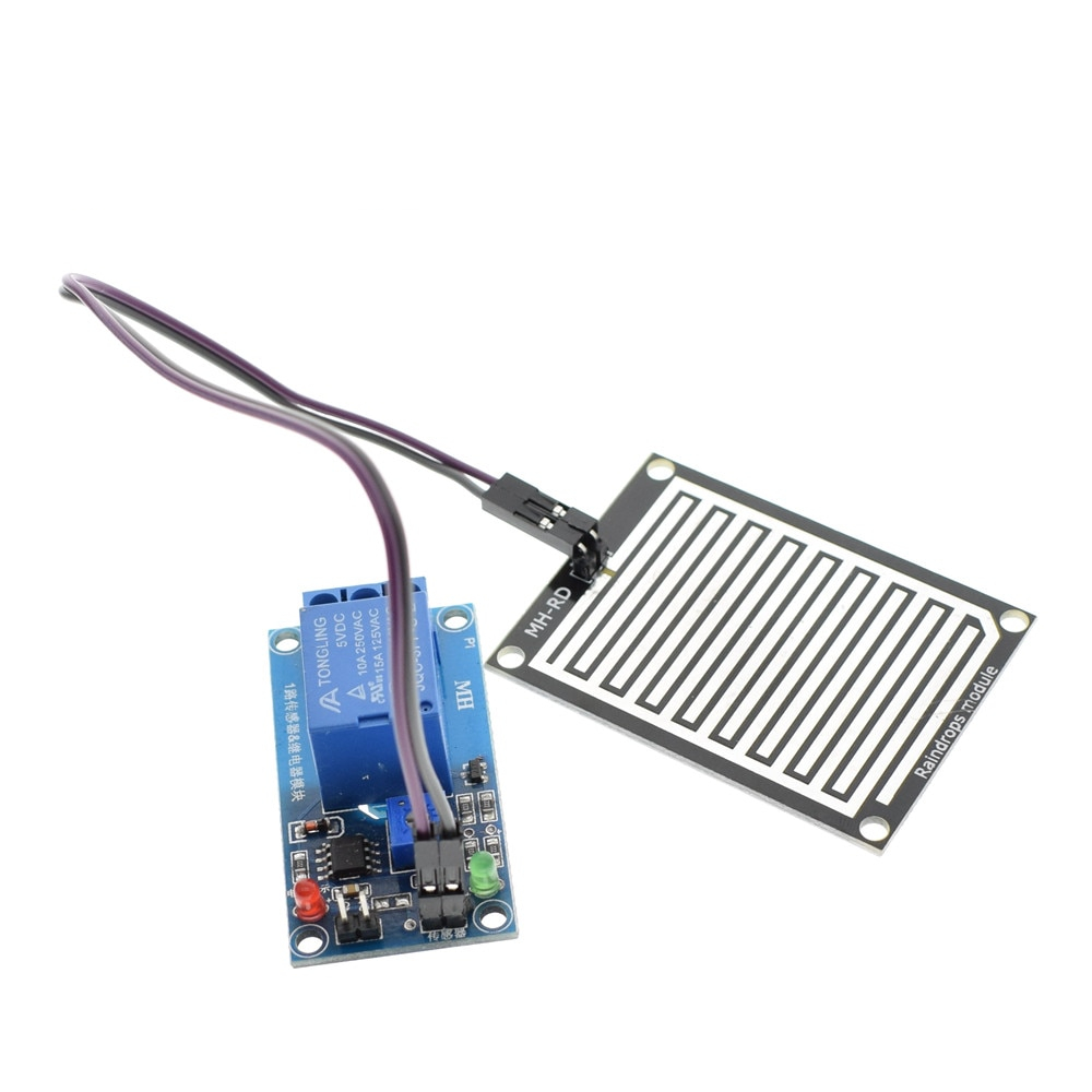 Rain Water Sensor Module + DC 5V 12V Relay - ASK Electronics