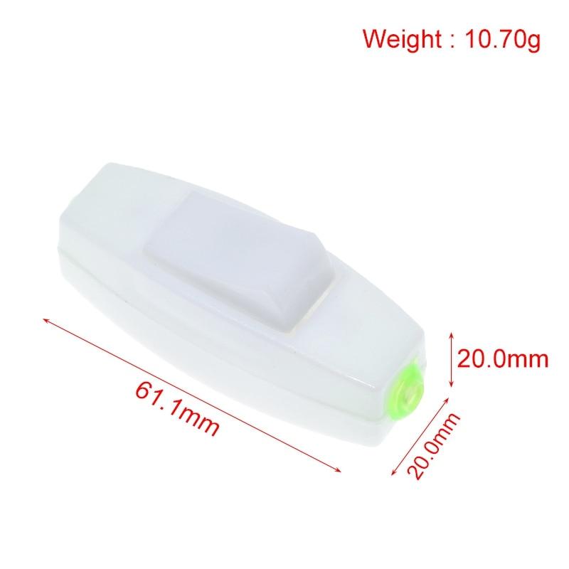 Rocker Switch AC 110V 220V 6A ON/OFF Table Lamp Desk Light Cord Control ...