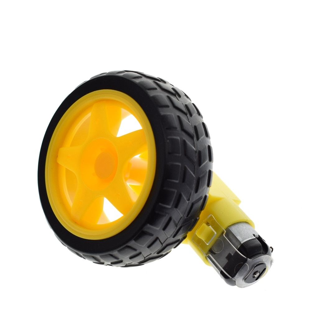 1Lot/package Deceleration DC motor + supporting wheels , a / smart car ...