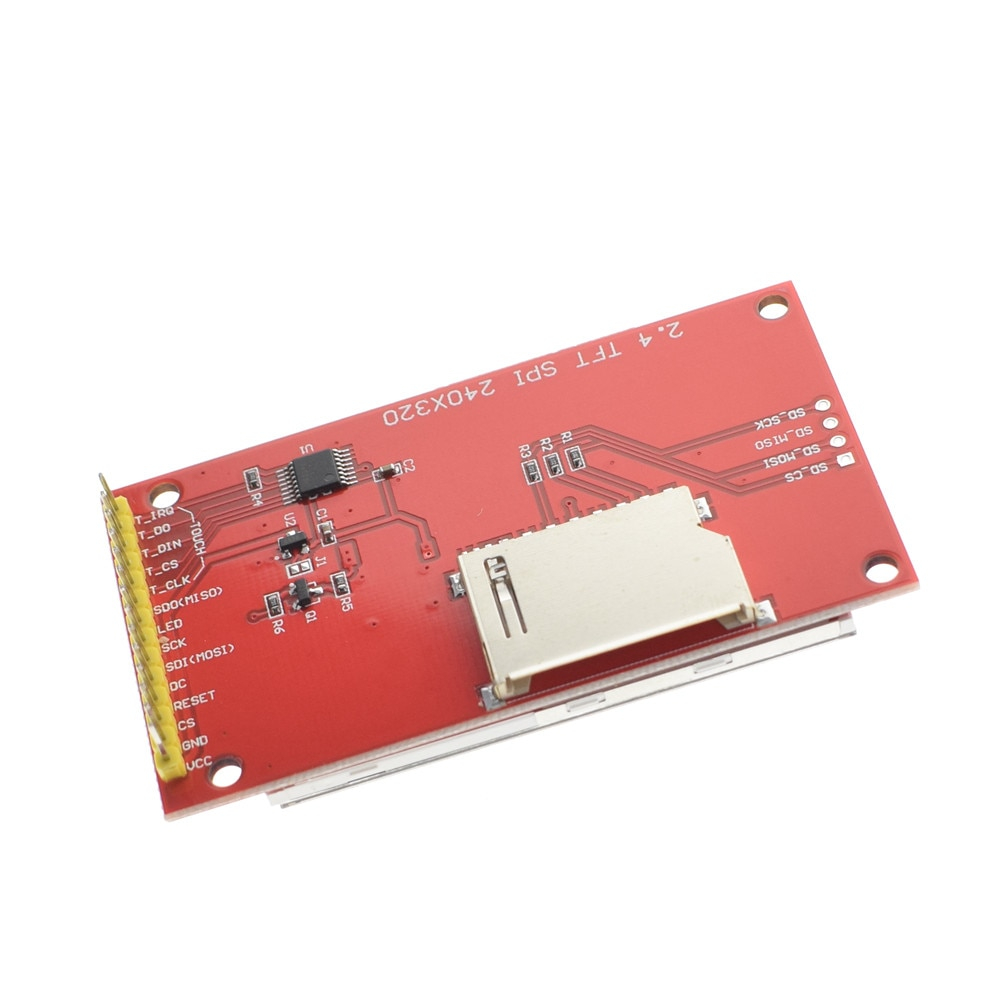 2.4" 240x320 SPI TFT LCD Serial Port Module+5V/3.3V PBC Adapter Micro SD ILI9341 White LED (with ...