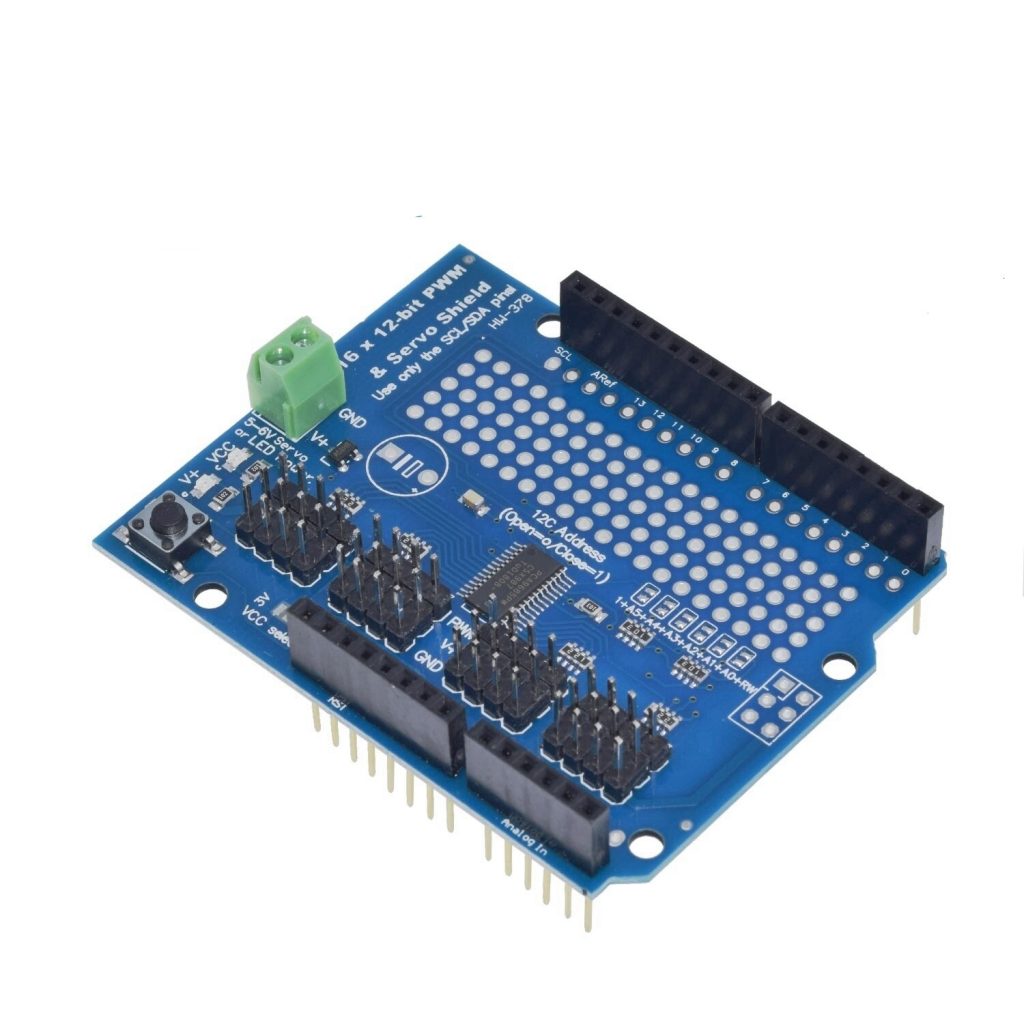 16-Channel 12-Bit PWM / Servo Shield Drive Module - ASK Electronics